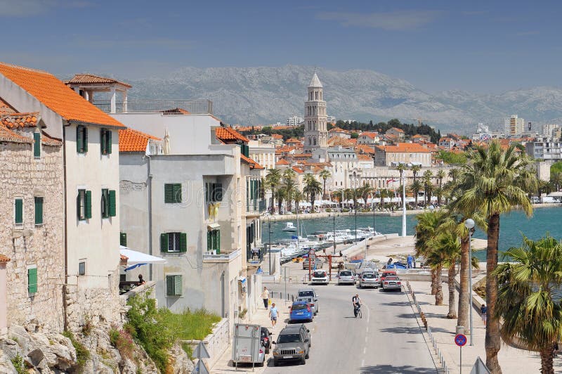 Split Riva Promenade, Croatia Editorial Stock Photo - Image of croatia ...