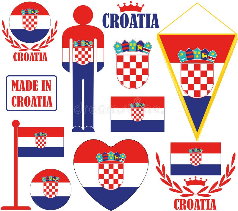 Croatia stock vector. Illustration of emblem, circle - 49162724