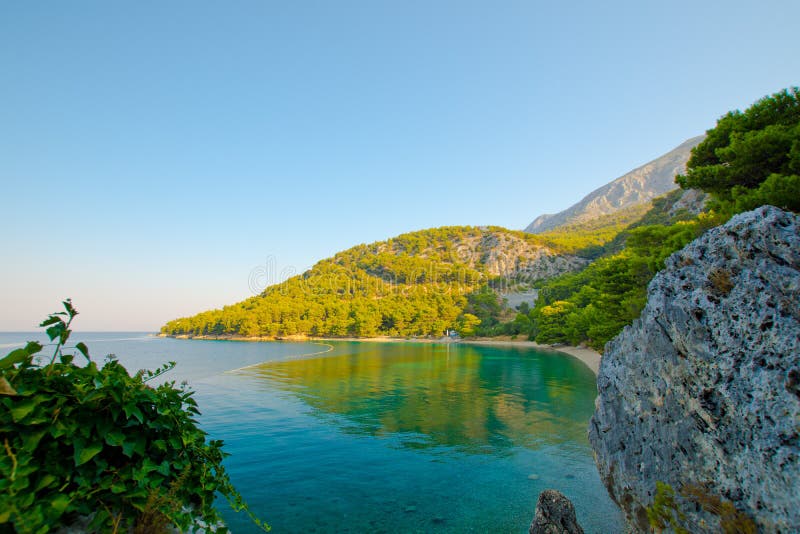 Croatia, Velika Duba beach stock photo. Image of holiday - 134580354