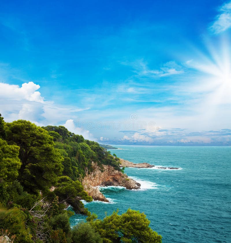 Croatian coast stock image. Image of outdoor, horizon - 28724611