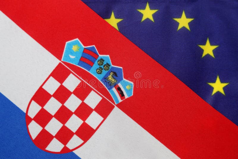Croatian & Eu flag stock photo. Image of blue, together - 31761778 Croatian & Eu flag stock photo. Image of blue, together - 31761778