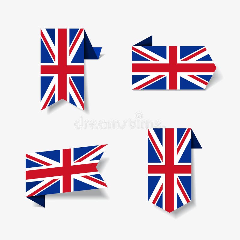Croatian Flag Stickers and Labels. Vector Illustration. Stock Vector ...