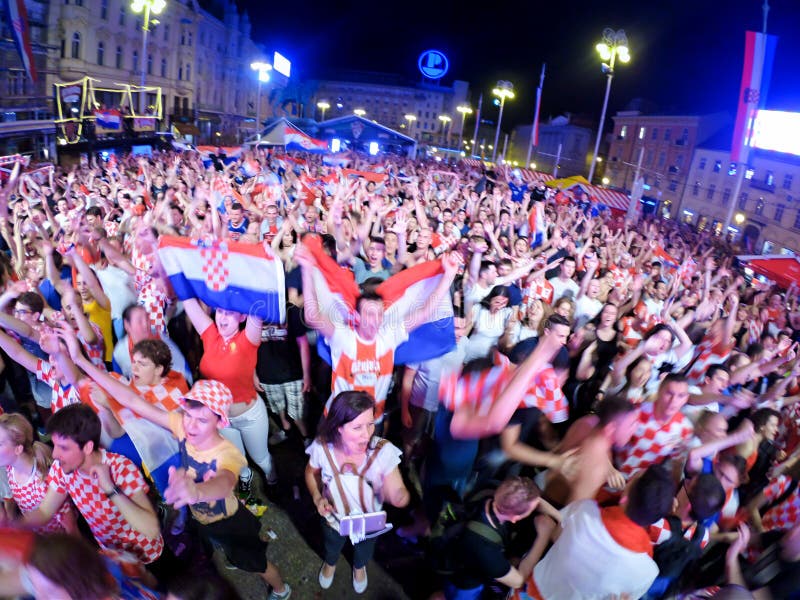 Croatian Football Fans are Watching the Argentine - Croatia Match ... Croatian Football Fans are Watching the Argentine - Croatia Match ...