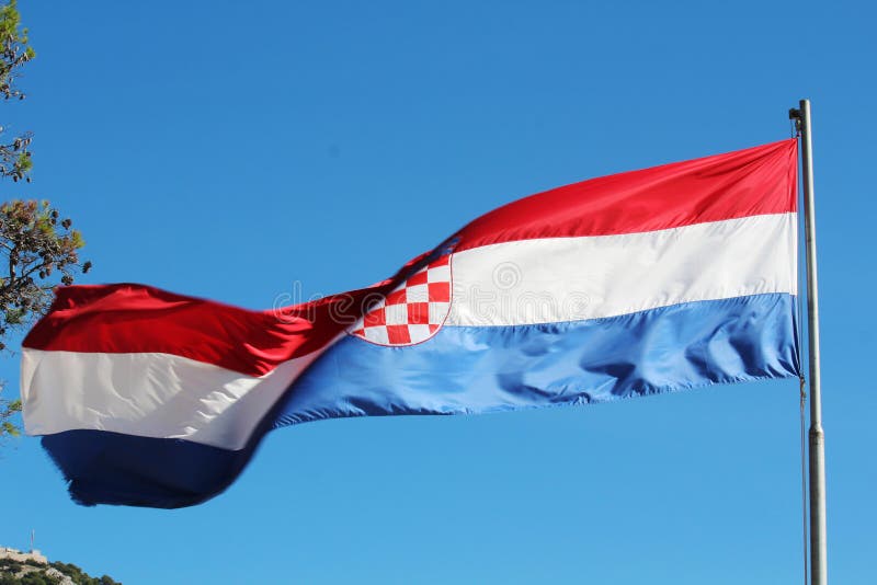 Croatian National Flag stock photo. Image of croatia - 90088398