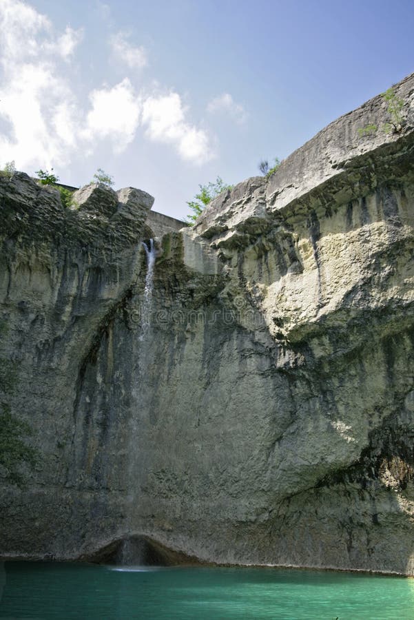 Croatian rock waterfall stock photo. Image of moving, rocky - 2305032