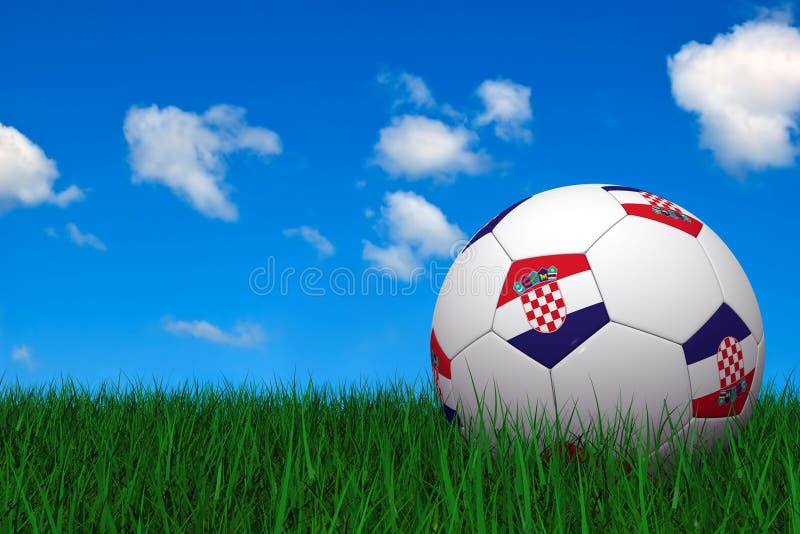 Croatian soccer ball stock illustration. Illustration of league - 4913324