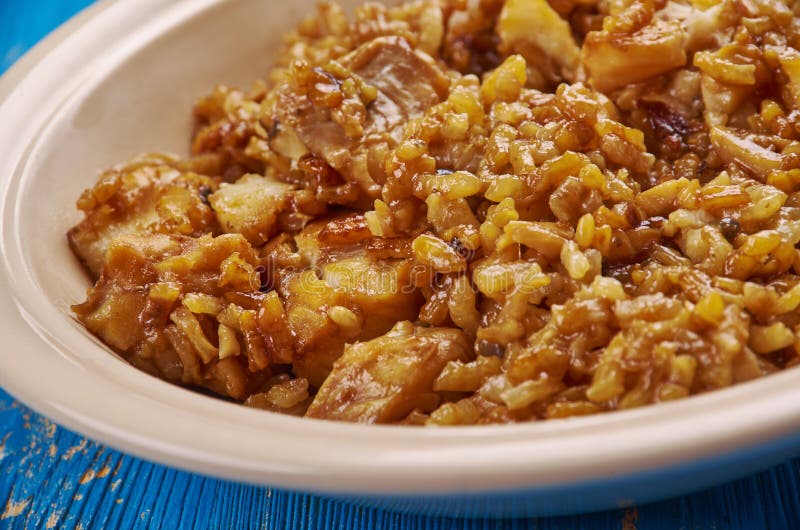 Croatian-style Cuttlefish Risotto Stock Photo - Image of cooked, frutti ...