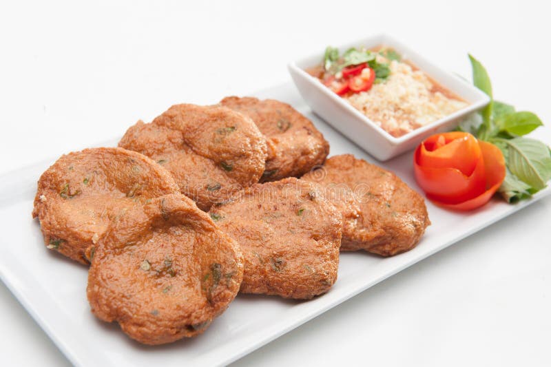 Crocchetta di pesce fritta fotografia stock. Immagine di fotografia ...