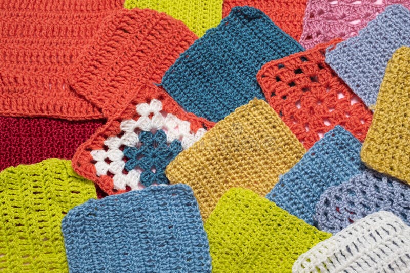 Crochet Background. Background from Knitted Patterns Stock Image ...