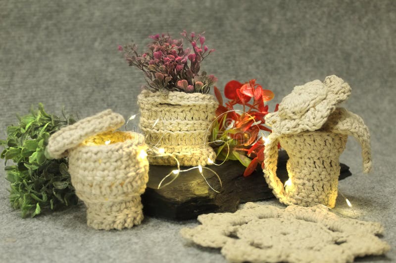 Crocheted Cotton Objects: Gift Inspiration Stock Photo - Image of ...