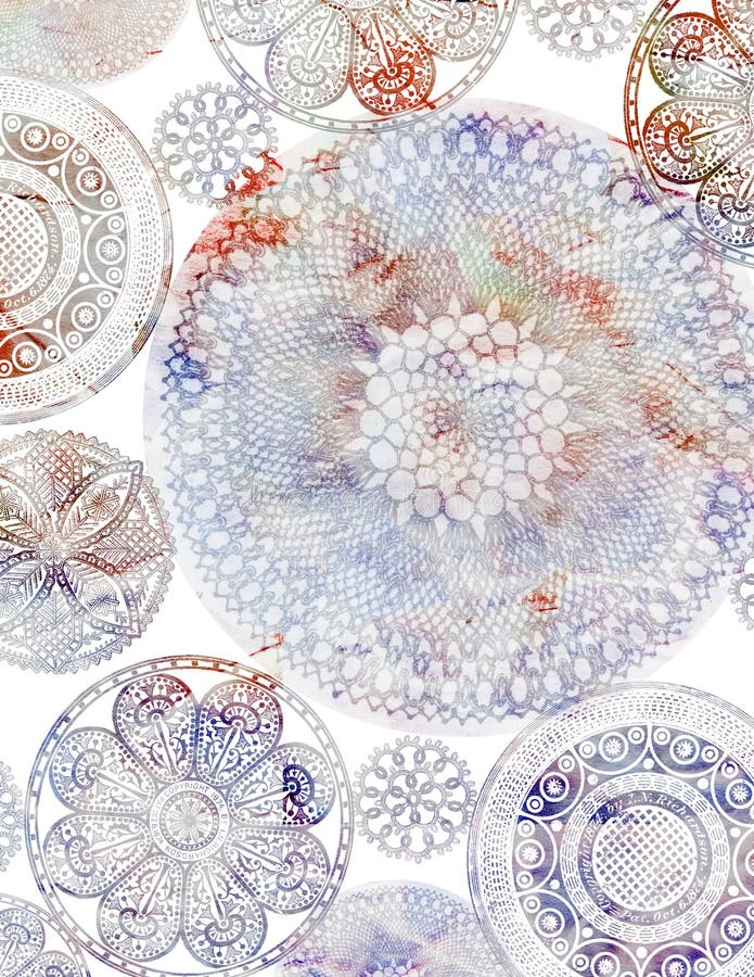 Crochet Doiley Background Design Stock Photo - Image of graphic ...
