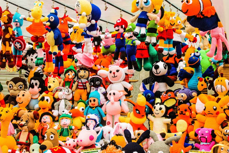 Crochet Figures Decoration Handcraft Objects Editorial Photo - Image of ...
