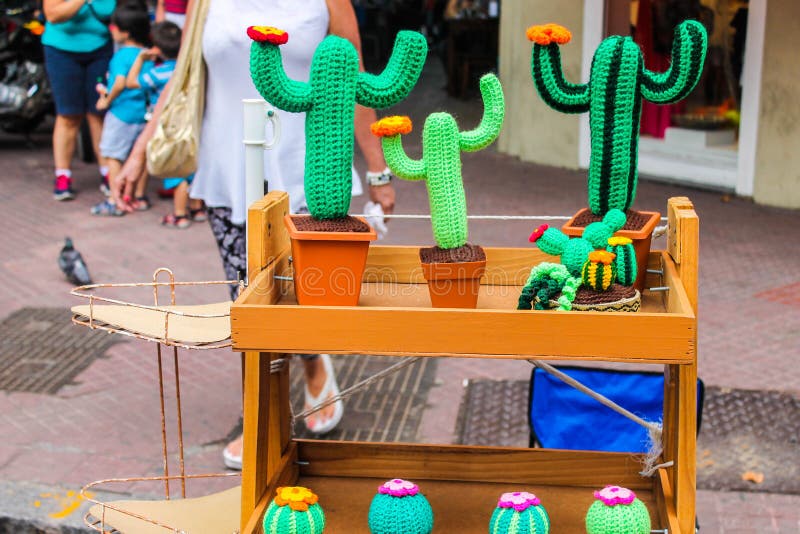 Crochet Figures Object Beautiful Group Isolated Fun Editorial Stock ...