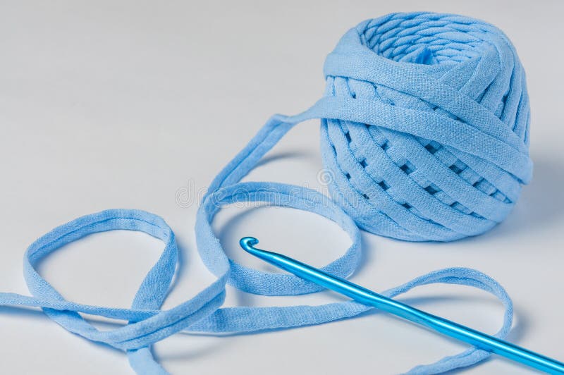 Crochet and Knit Fabric. Handmade Baskets. Crochet Thick Threads ...