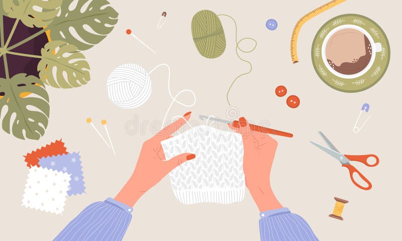 Crochet Process Stock Illustrations – 228 Crochet Process Stock ...