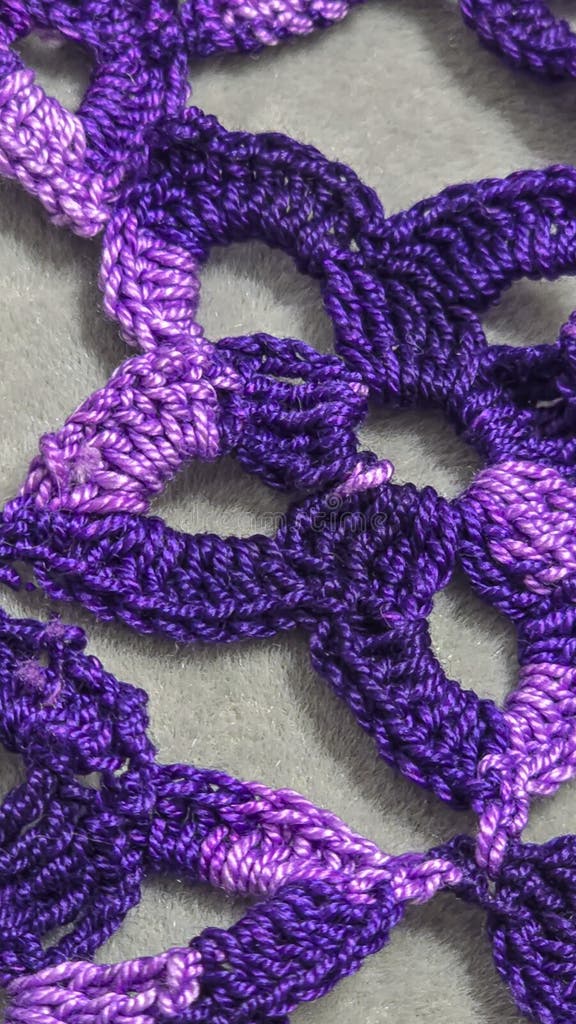 Crochet Pattern for Napkins and Curtains. Handmade Stock Photo - Image ...