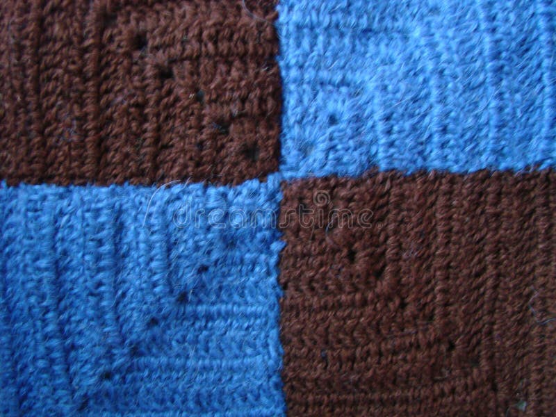 Crochet Texture, Colorful Squares Pattern. Crochet Knit Squares Stock ...