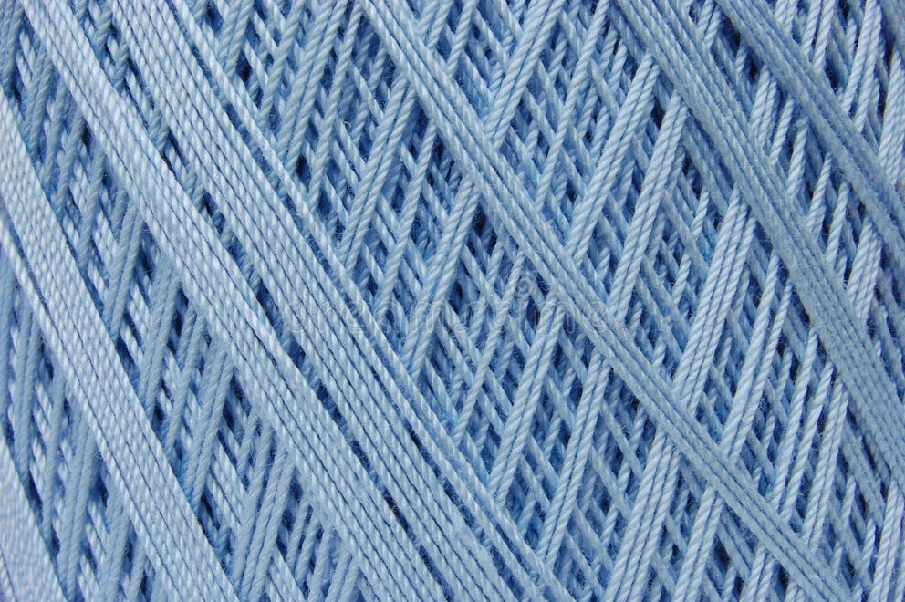 Crochet Thread - Baby Blue stock image. Image of floss - 10848683