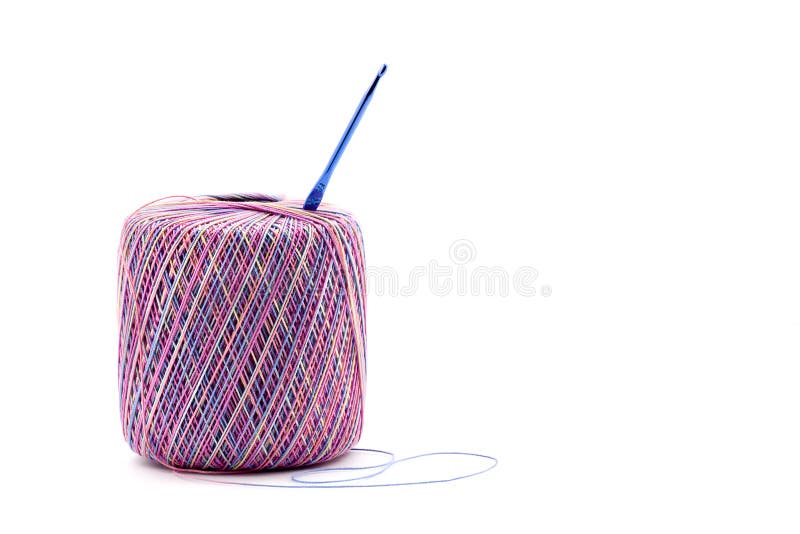 Crochet Thread - Baby Blue stock image. Image of floss - 10848683