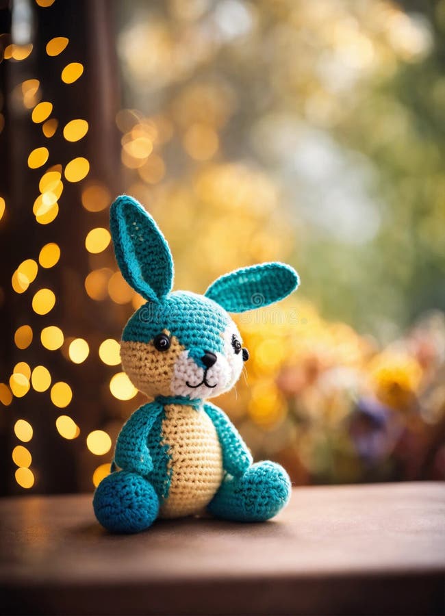Crochet Toy Handicraft Homemade Threads. Selective Focus Stock Image ...