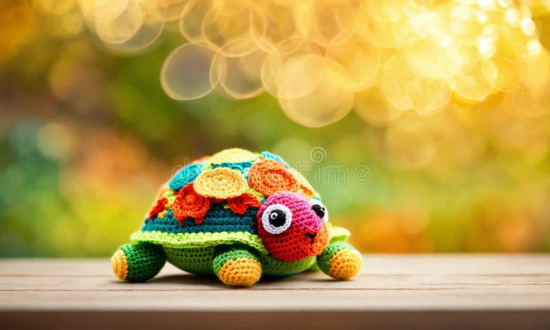 Crochet Toy Handicraft Homemade Threads. Selective Focus Stock Image ...