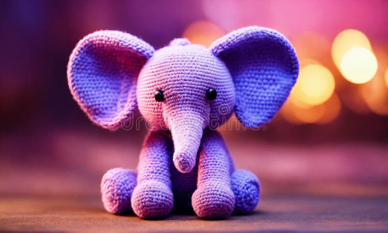 Crochet Toy Handicraft Homemade Threads. Selective Focus Stock Image ...