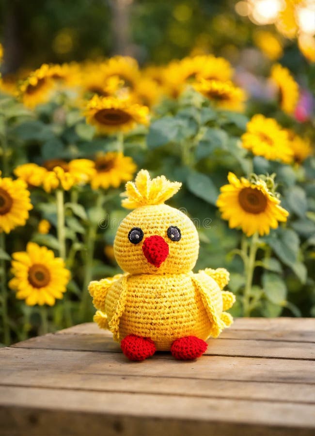 Crochet Toy Handicraft Homemade Threads. Selective Focus Stock Image ...