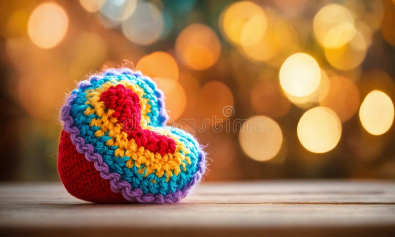 Crochet Toy Handicraft Homemade Threads. Selective Focus Stock Image ...