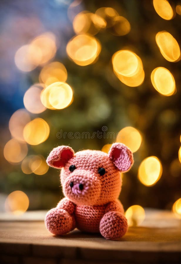 Crochet Toy Handicraft Homemade Threads. Selective Focus Stock Photo ...