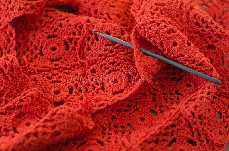 Crochet in Progress. Creative Work Stock Image - Image of yarn, gift ...