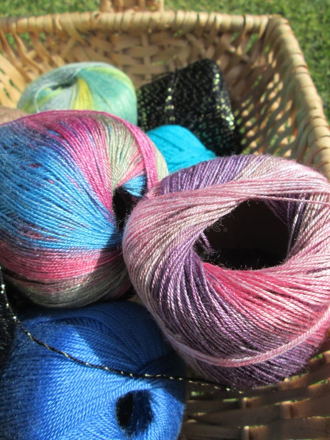 Crochet Yarn. stock photo. Image of knitting, colours - 81886678