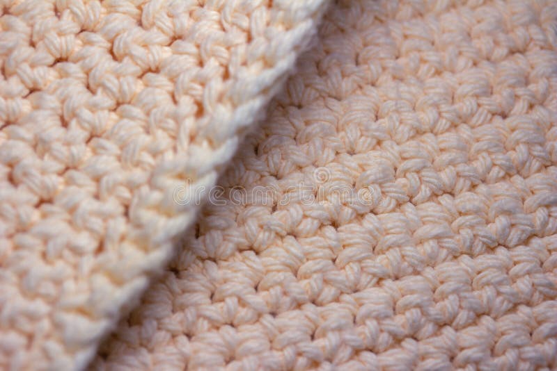 Crocheted Fabric Macro with Pink Yarn Stock Image - Image of fabric ...