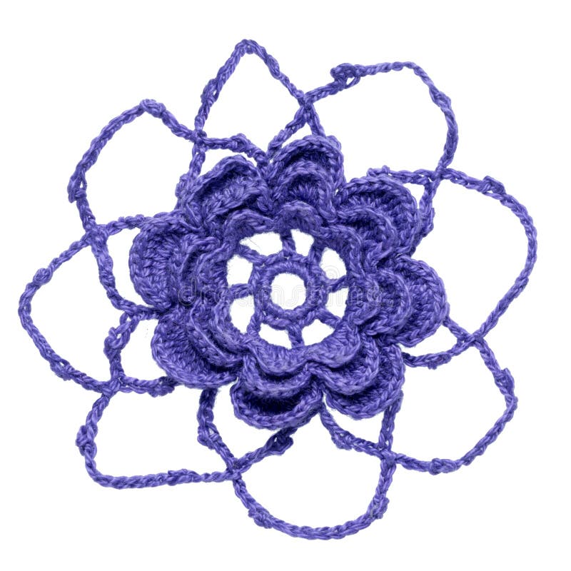 Crocheted flower stock image. Image of sewing, decor - 11678947