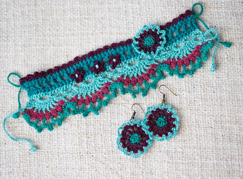 Crocheted patterns, macro stock photo. Image of crochet - 177323236