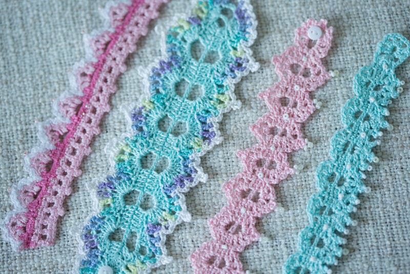 Crocheted patterns, macro stock image. Image of flower - 177323417