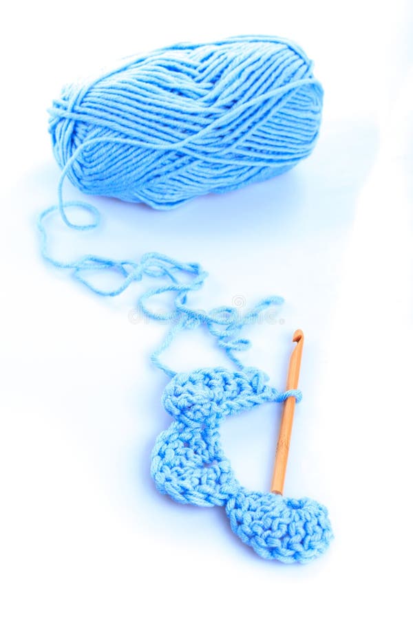 Crocheting stock image. Image of cotton, skein, handmade - 26624359
