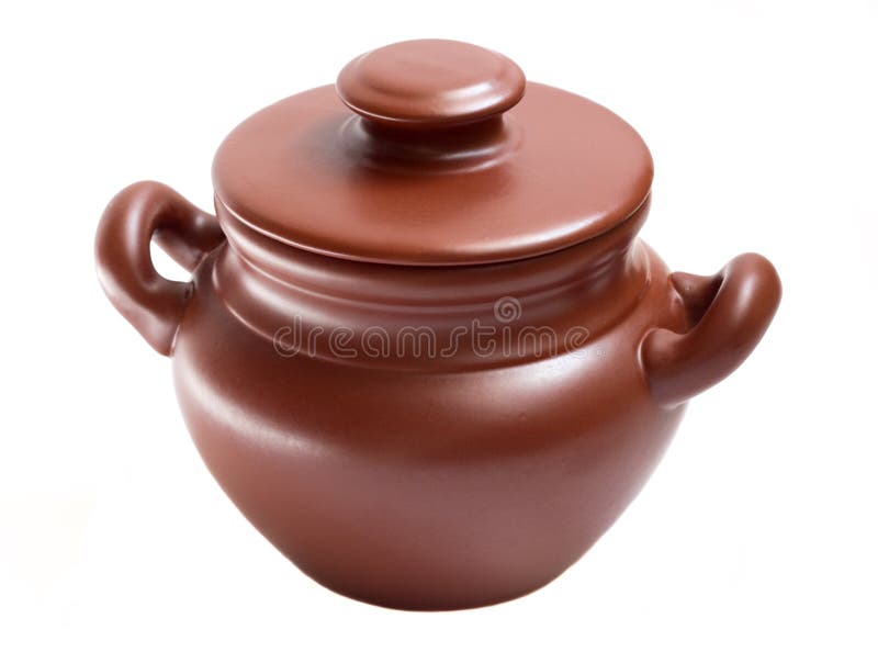 Crock stock image. Image of earthenware, white, isolated - 10805057