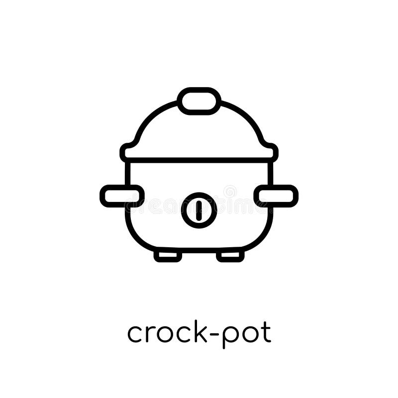 Outline Crock Pot Logo Stock Illustrations – 54 Outline Crock Pot Logo ...