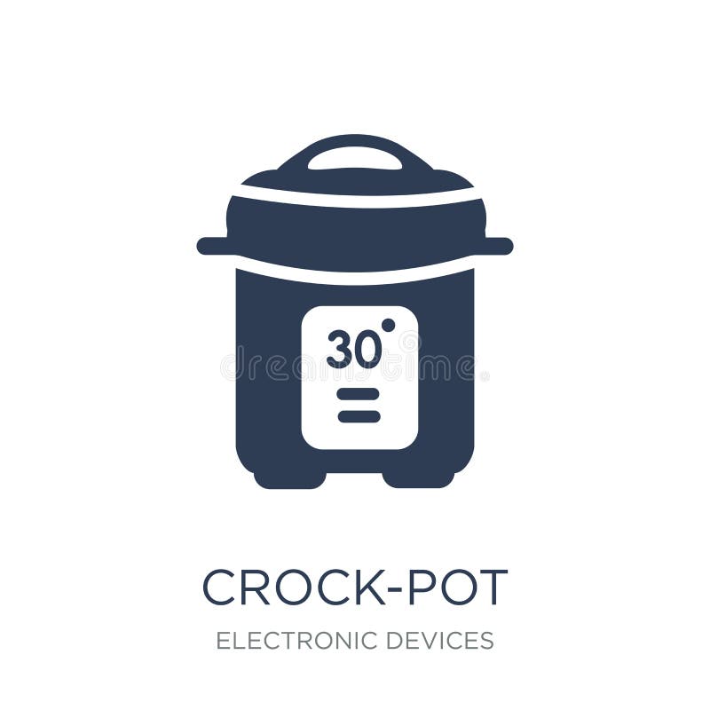 Crock-pot Icon from Electronic Devices Collection. Stock Vector ...
