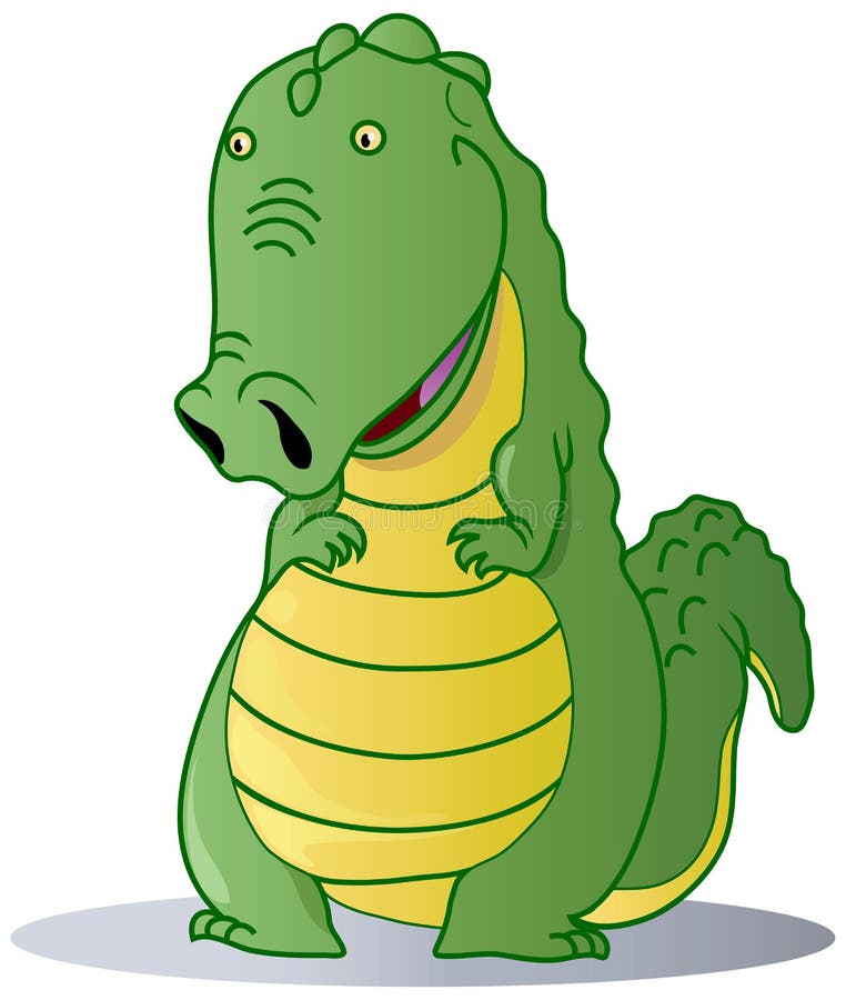Alligator Laughing stock vector. Illustration of crocodile - 14060913