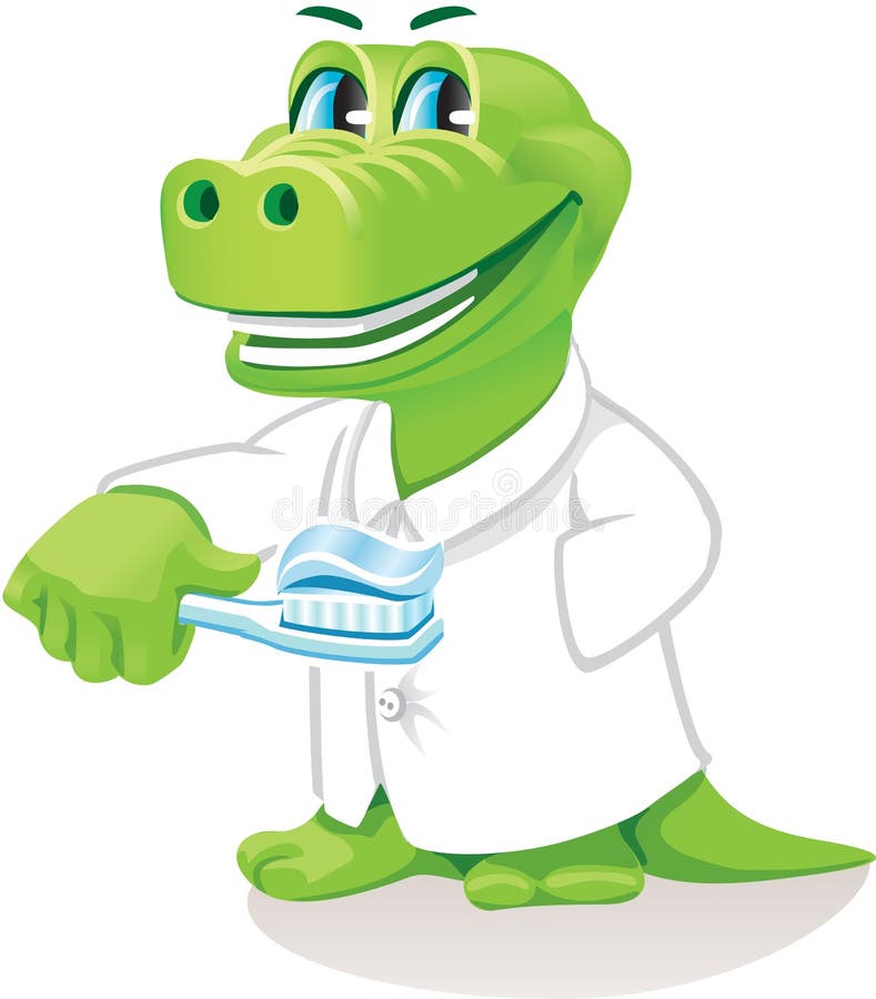 Crocodile stock illustration. Illustration of dentist - 24935282