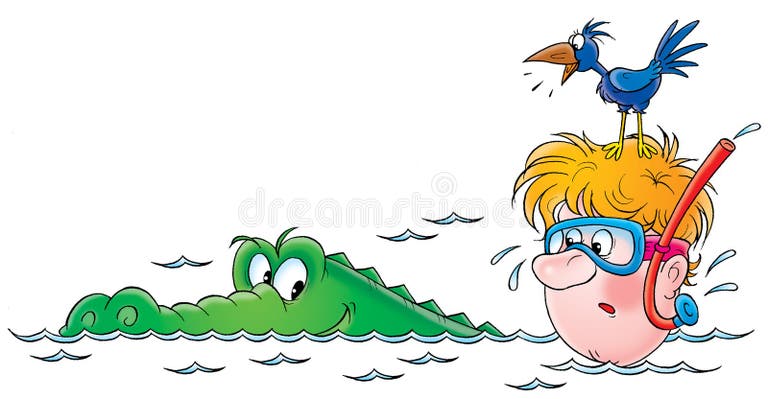 Crocodile Swimmer Stock Illustrations – 97 Crocodile Swimmer Stock ...