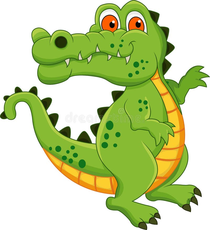 Crocodile cartoon stock illustration. Illustration of character - 27048469