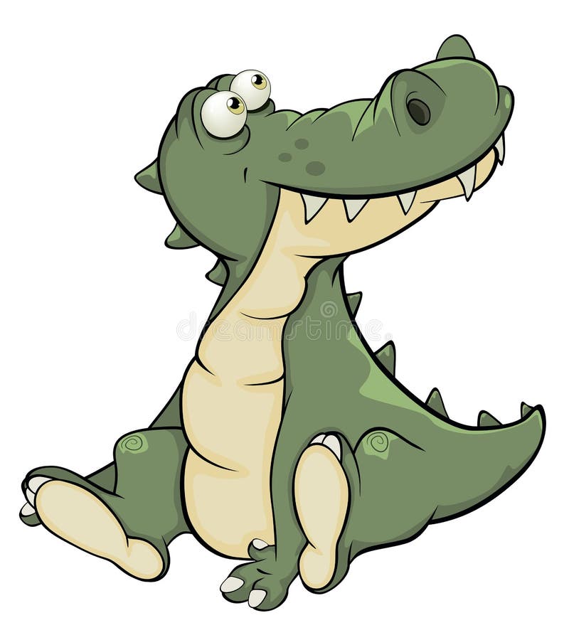 Crocodile. Cartoon stock vector. Illustration of aggression - 33656070