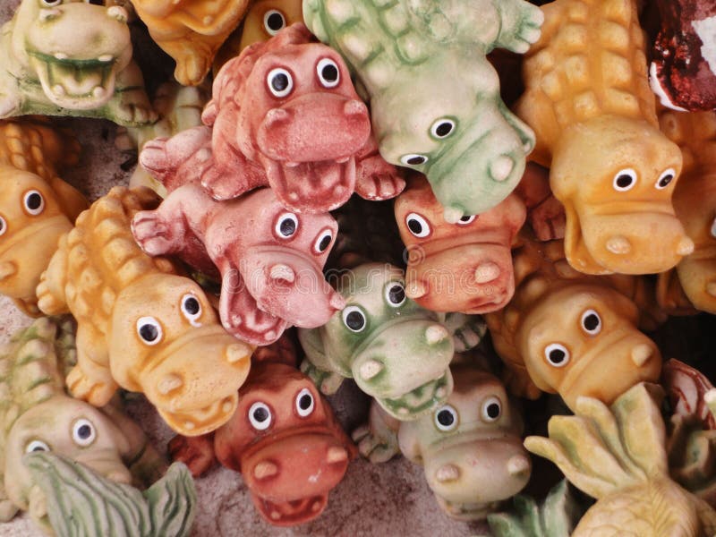 Clay crocodile stock image. Image of boss, crocodile - 12751581