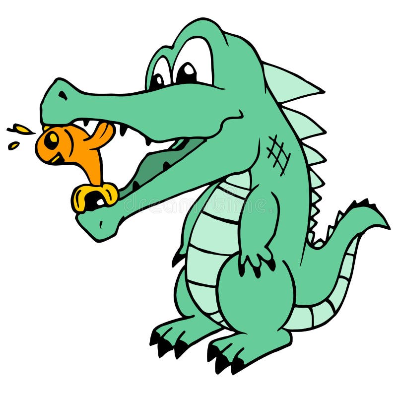 Alligators Eating Clip Art