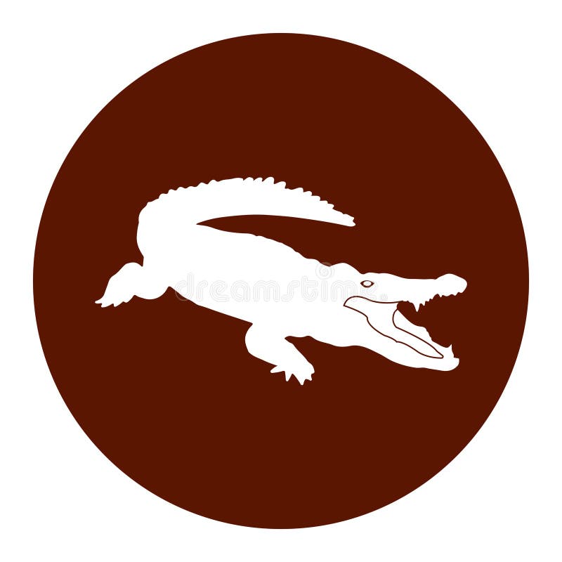Crocodile icon stock vector. Illustration of tropical - 311243407