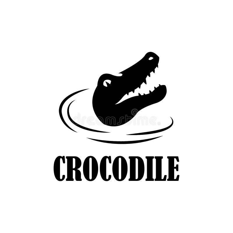 Crocodile icon logo design stock illustration. Illustration of wild ...