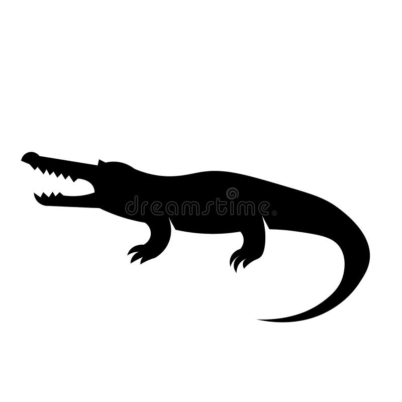 Crocodile Icon Vector stock vector. Illustration of glyph - 143800919