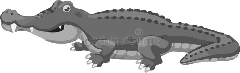 Crocodile Side View Graphic Stock Vector - Illustration of biology ...
